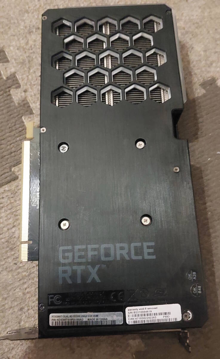 Yahoo!オークション - 中古 Palit GeForce RTX 3060 Ti Dual