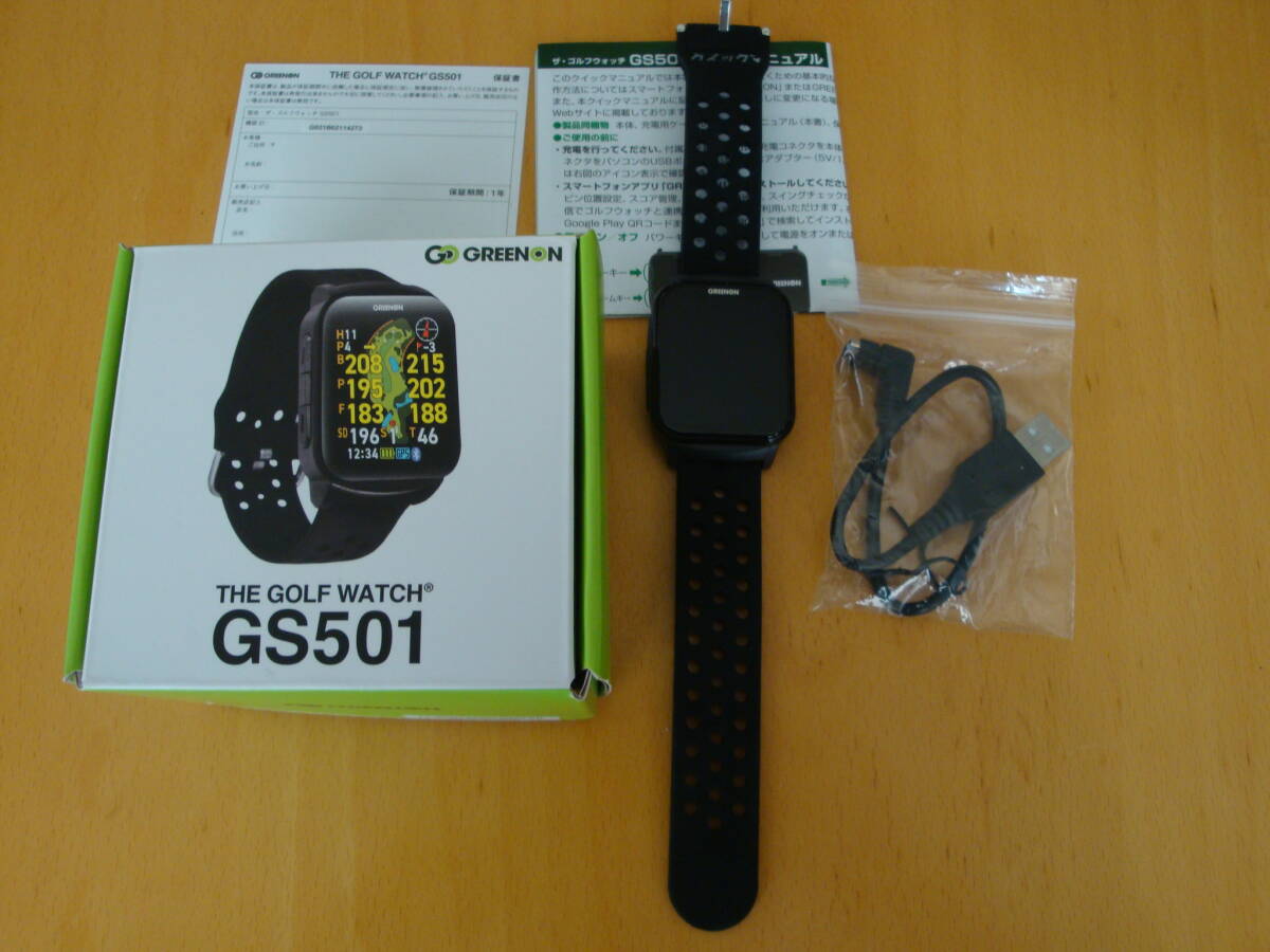 Yahoo!オークション - ザ・ゴルフウォッチ GS501 新製品 1ラウンドの...