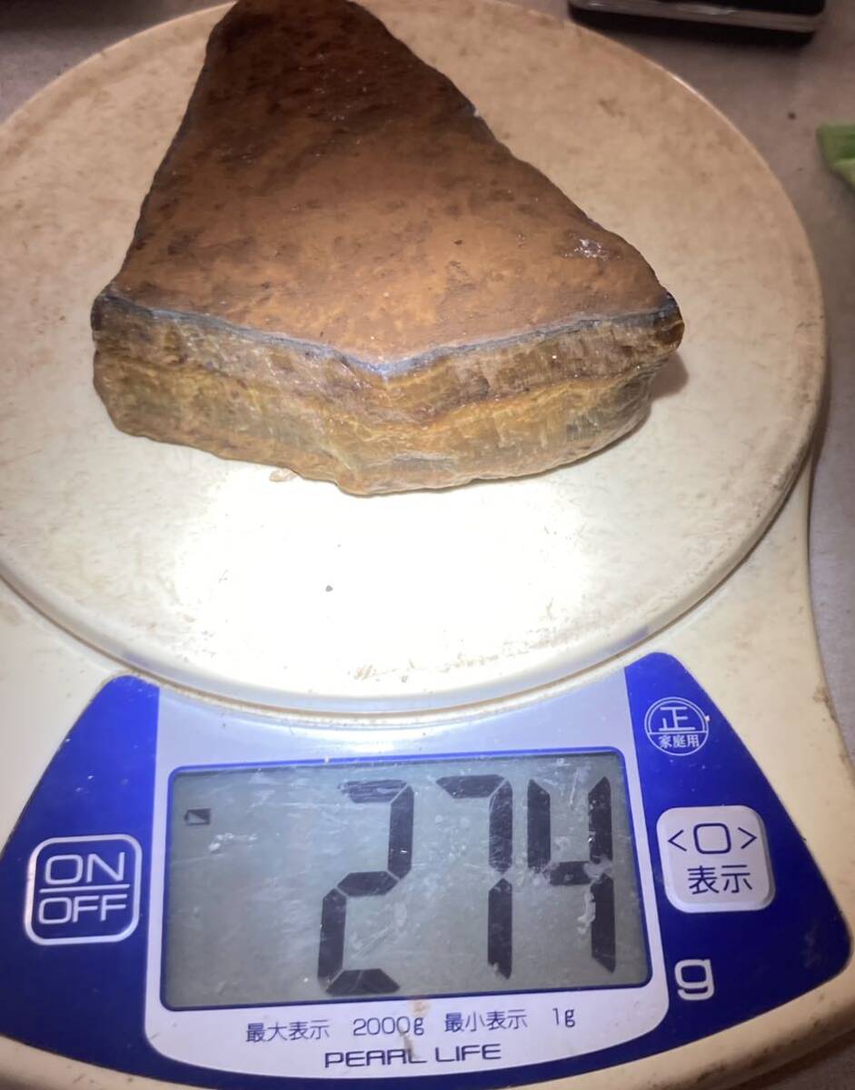 Yahoo!オークション - アフリカ産天然タイガーアイ原石274g[虎目石]