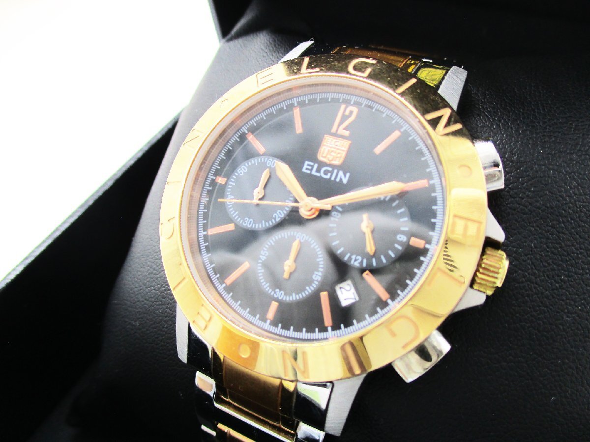Yahoo!オークション - 【動作品】 ELGIN エルジン FK-1409-SL メンズ...