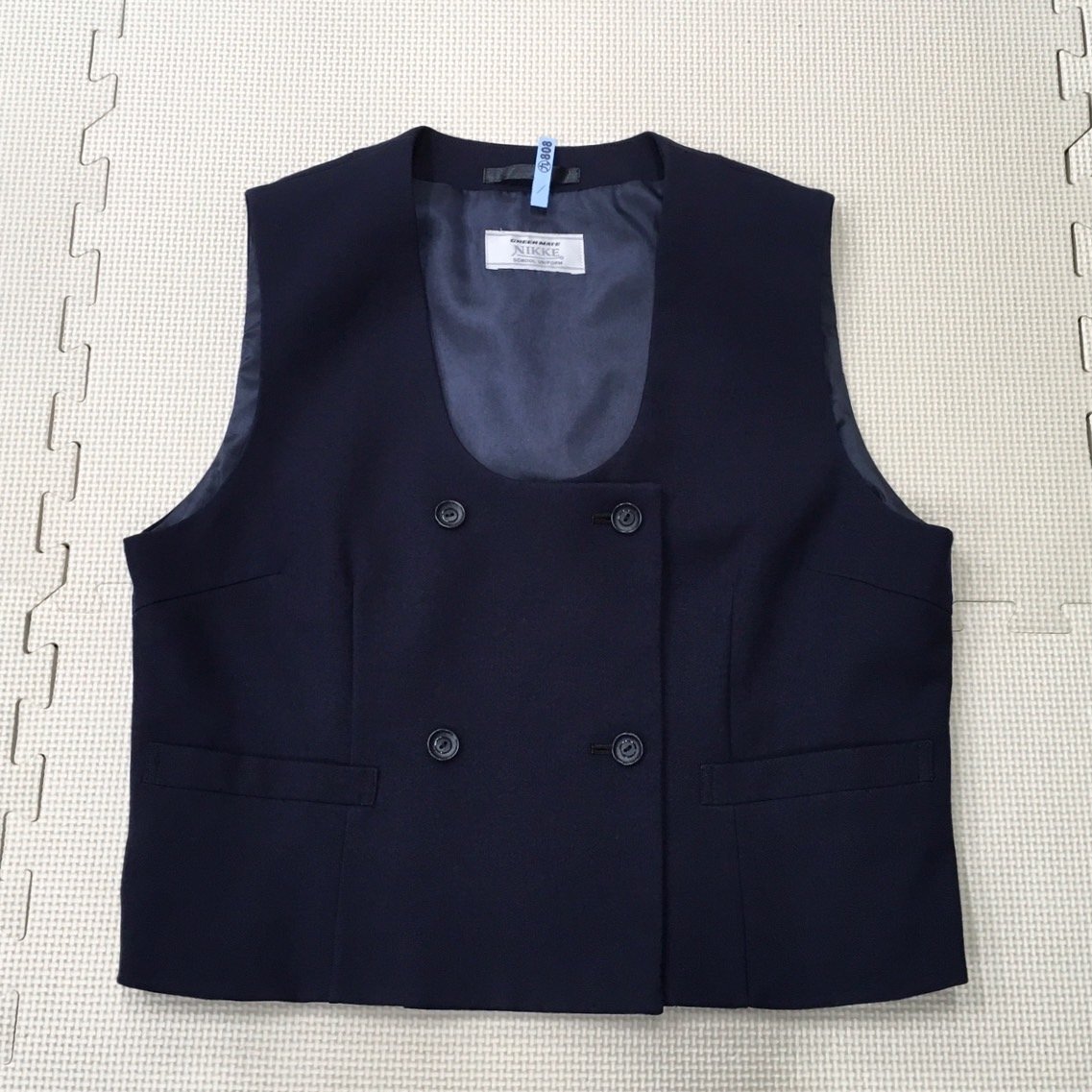 A1055/T1180 栃木県 宇都宮中央女子高校 旧制服 6点 /指定品/ブレザー ベスト:4/ブラウス:LL/スカート:W72/ネクタイ/GREENMATE/卒業生(学生服)｜売買された ...
