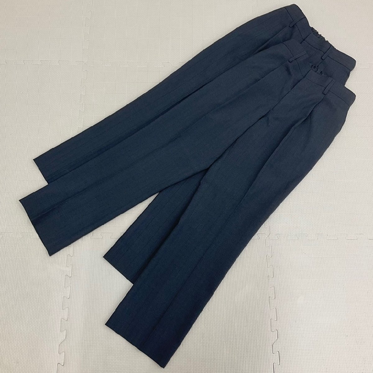 U1100/S1400 岡山県 岡山南支援学校 高等部 男子制服3点 /ブレザー:175A/夏冬ズボン:M W84程度 /濃紺/グレー/中学校/高校/卒業生品/(学生服)｜売買された ...