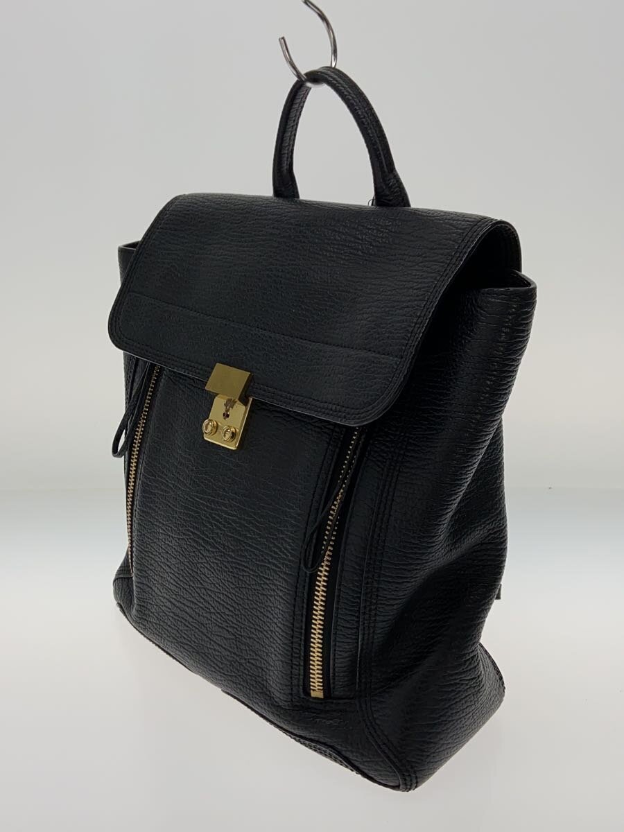3.1 Phillip Lim◇リュック/レザー/ブラック/無地/2way 3.1 Phillip Lim◇リュック/レザー/ブラック/無地/2way