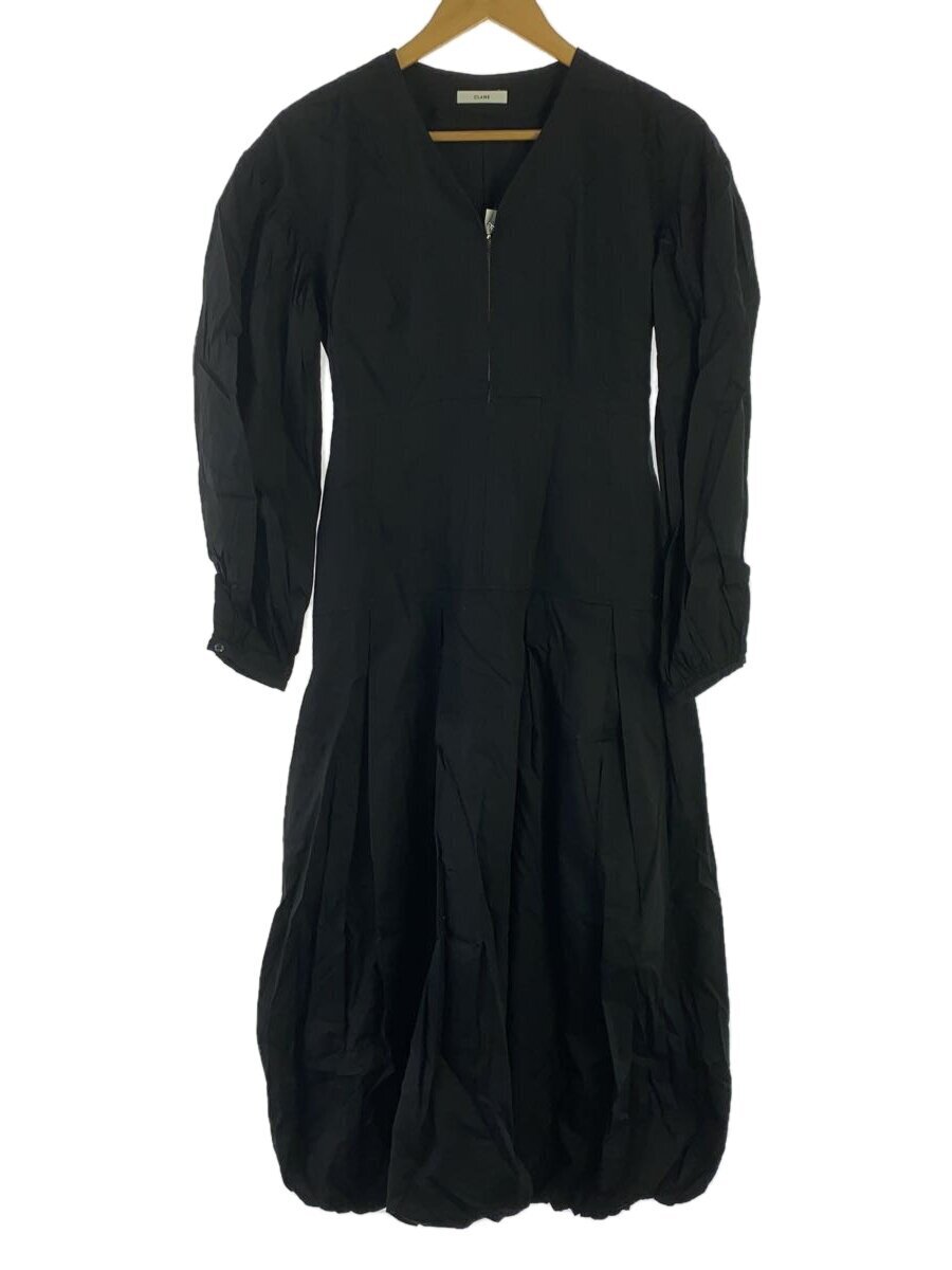 CLANE◇FRONT ZIP BALLOON ONEPIECE/1/コットン/BLK/15112-5132 CLANE◇FRONT ZIP BALLOON ONEPIECE/1/コットン/BLK/15112-5132