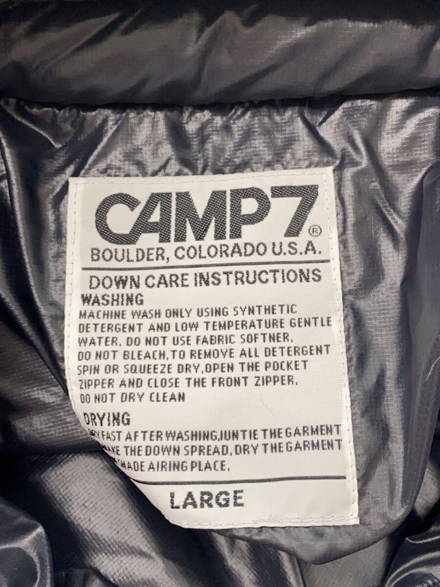 Yahoo!オークション - CAMP7 ダウンジャケット/L/ナイロン/ブラック/無...