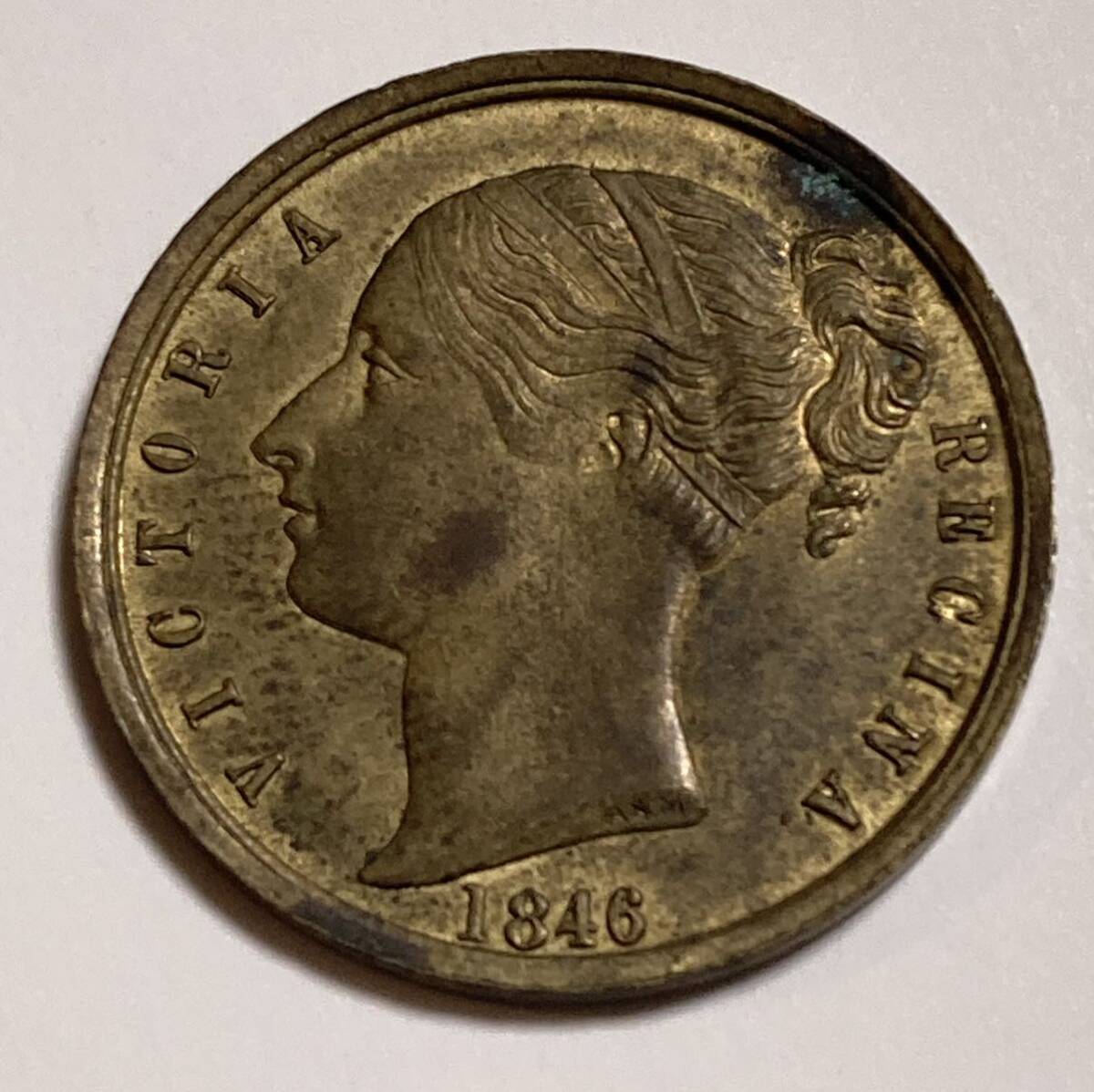 Yahoo!オークション - 未使用 1846年 ヴィクトリア女王 トークン 経年...