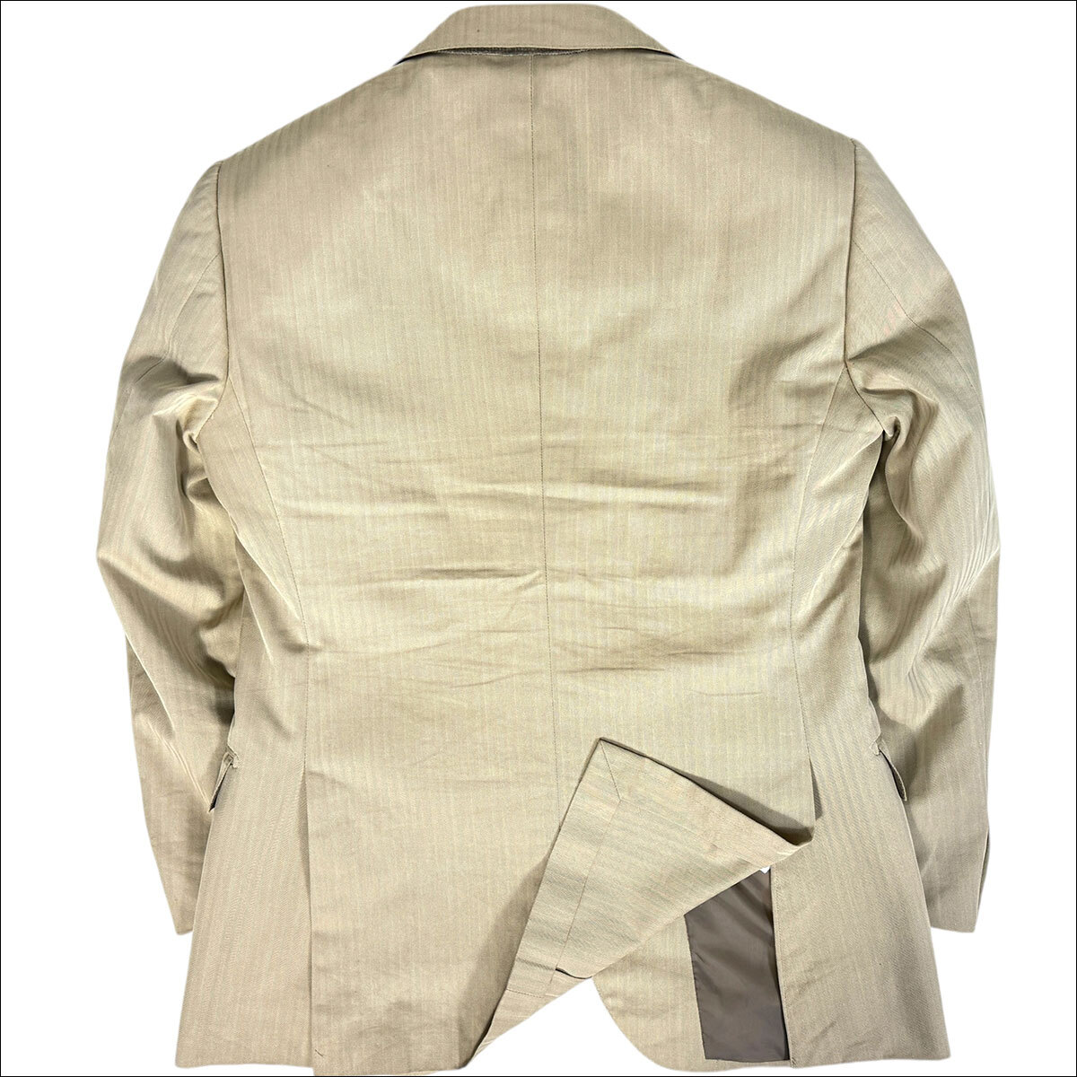 Yahoo!オークション - J3067 リングヂャケット ヘリンボーン柄 コット...