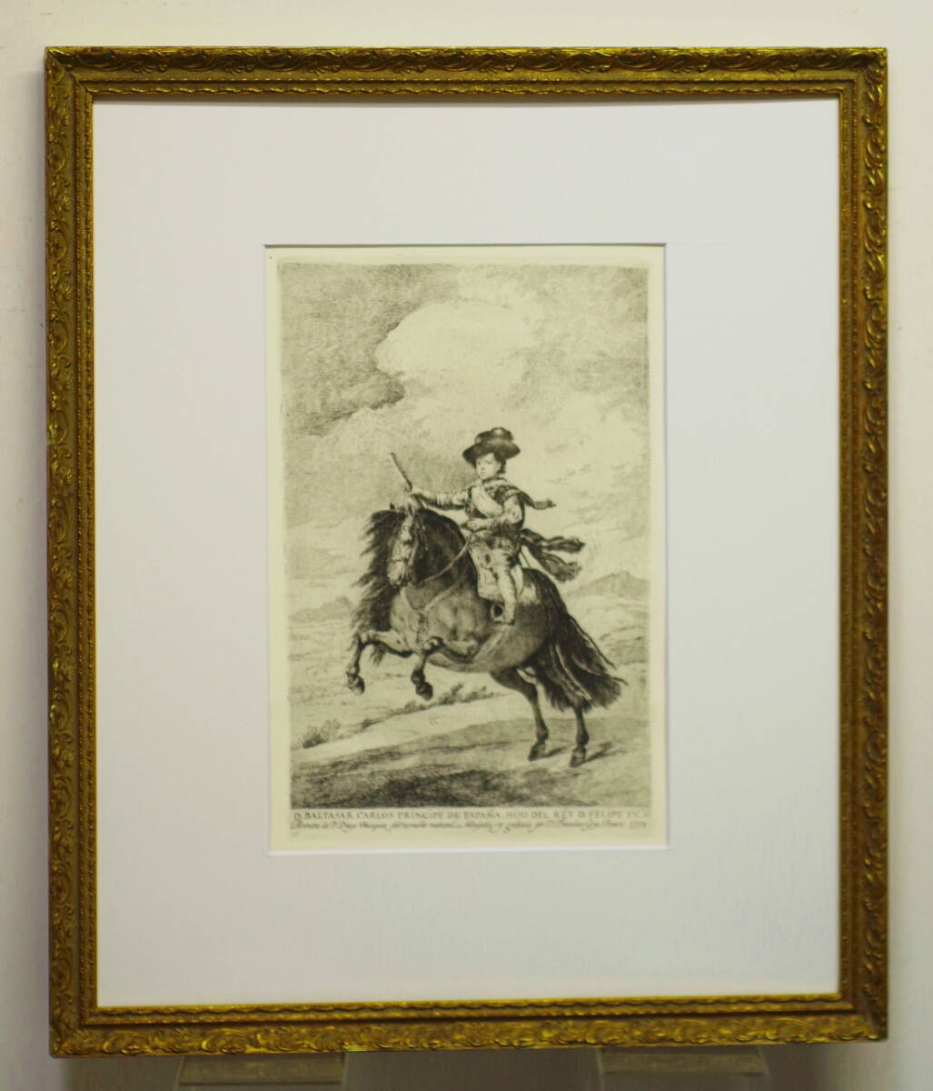 コレ ゴヤ バルタサール カルロス王子 M5号 1778年 サン フェルナンド王立芸術院作品証明書付きの 作品(銅版画、エッチング)｜売買されたオークション情報、yahooの商品情報を ...