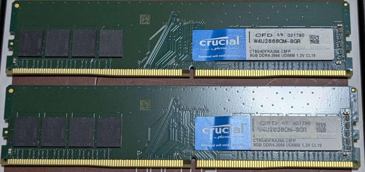 Yahoo!オークション - Crucial DDR4 2666 8G×2 16G