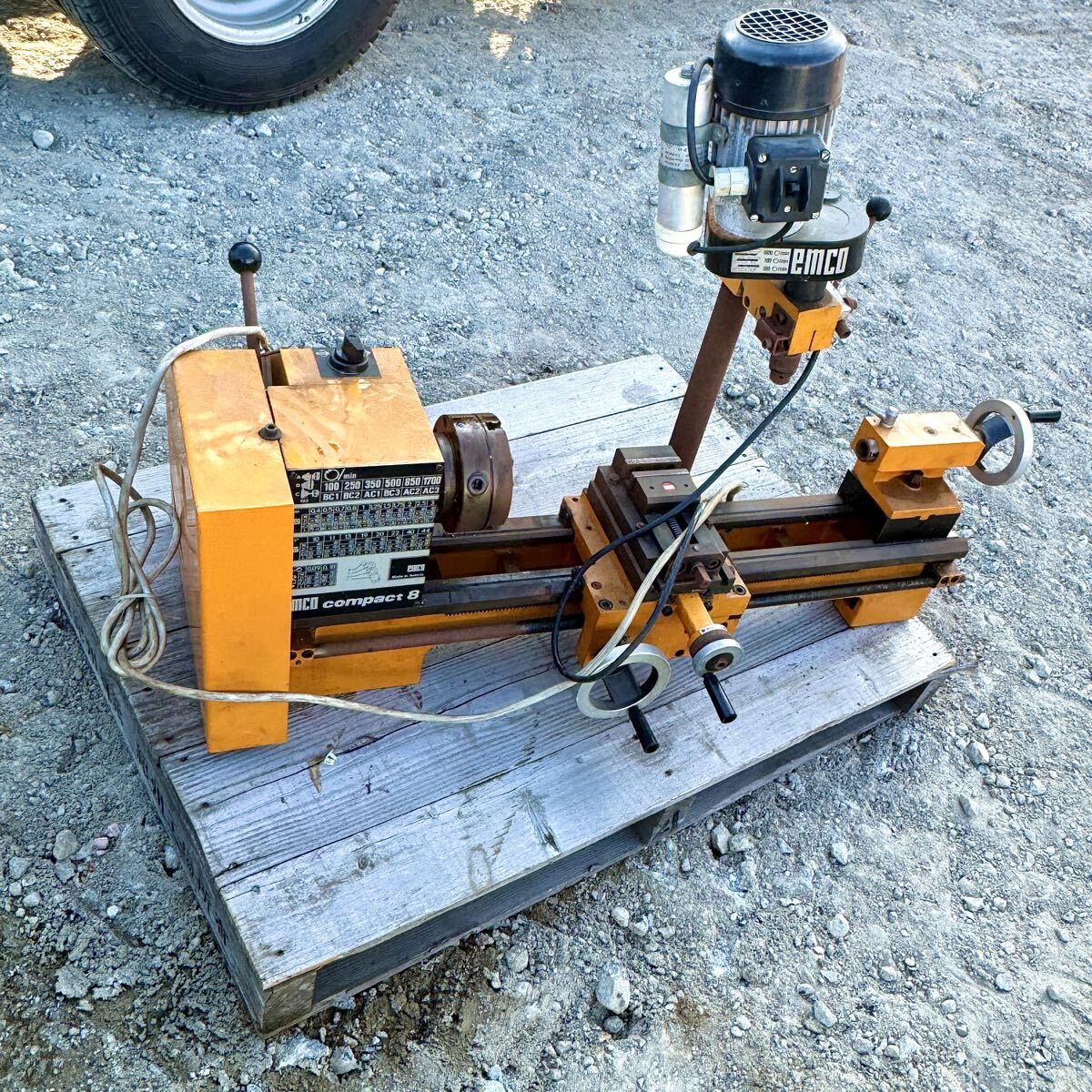 Yahoo!オークション - エムコ コンパクト8 100V 小型旋盤 emco compact...