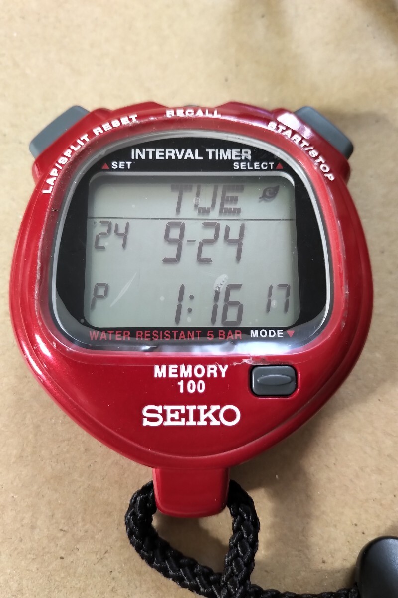 Yahoo!オークション - セイコー SEIKO S057-4000 電池交換済み INTERVA...