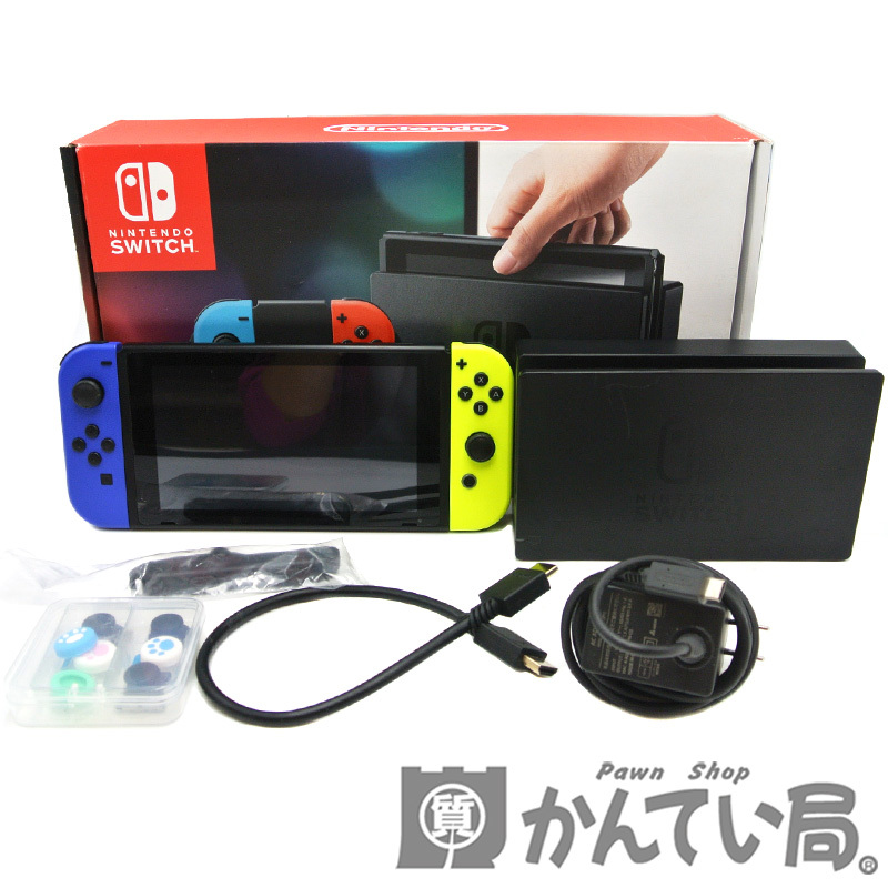 18863 Nintendo 任天堂 Nintendo Switch ニンテンドースイッチ 本体 旧型 HAC-001 JOY-CON ジョイコン ブルー/ネオンイエロー(ニンテンドースイッチ ...