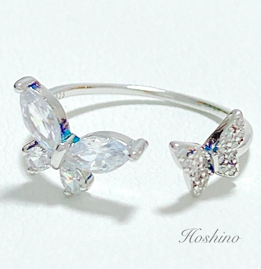 Yahoo!オークション - sonaダイヤモンド シルバー925製 蝶々 リング フ...