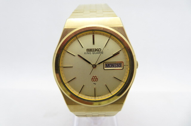 Yahoo!オークション - 1円～【動作品】SEIKO セイコー KING QUARTZ KQ ...