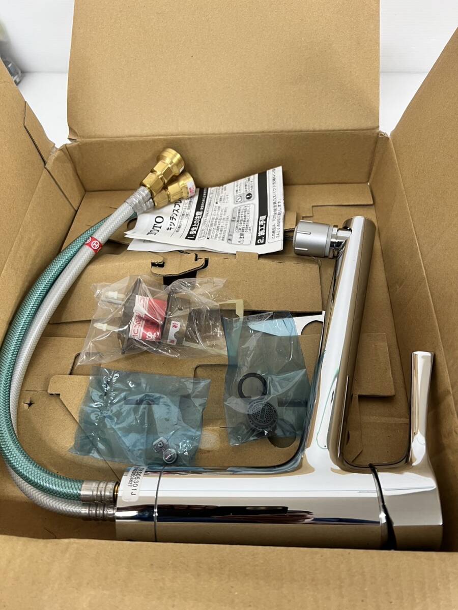 Yahoo!オークション - (JT2409）TOTO 台付シングル混合水栓 TKS05301J