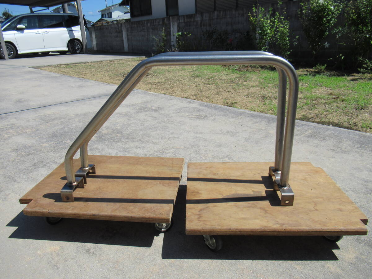 Yahoo!オークション - ステンレス製 手すり2本 長さ約77cm×幅約8.5～9...