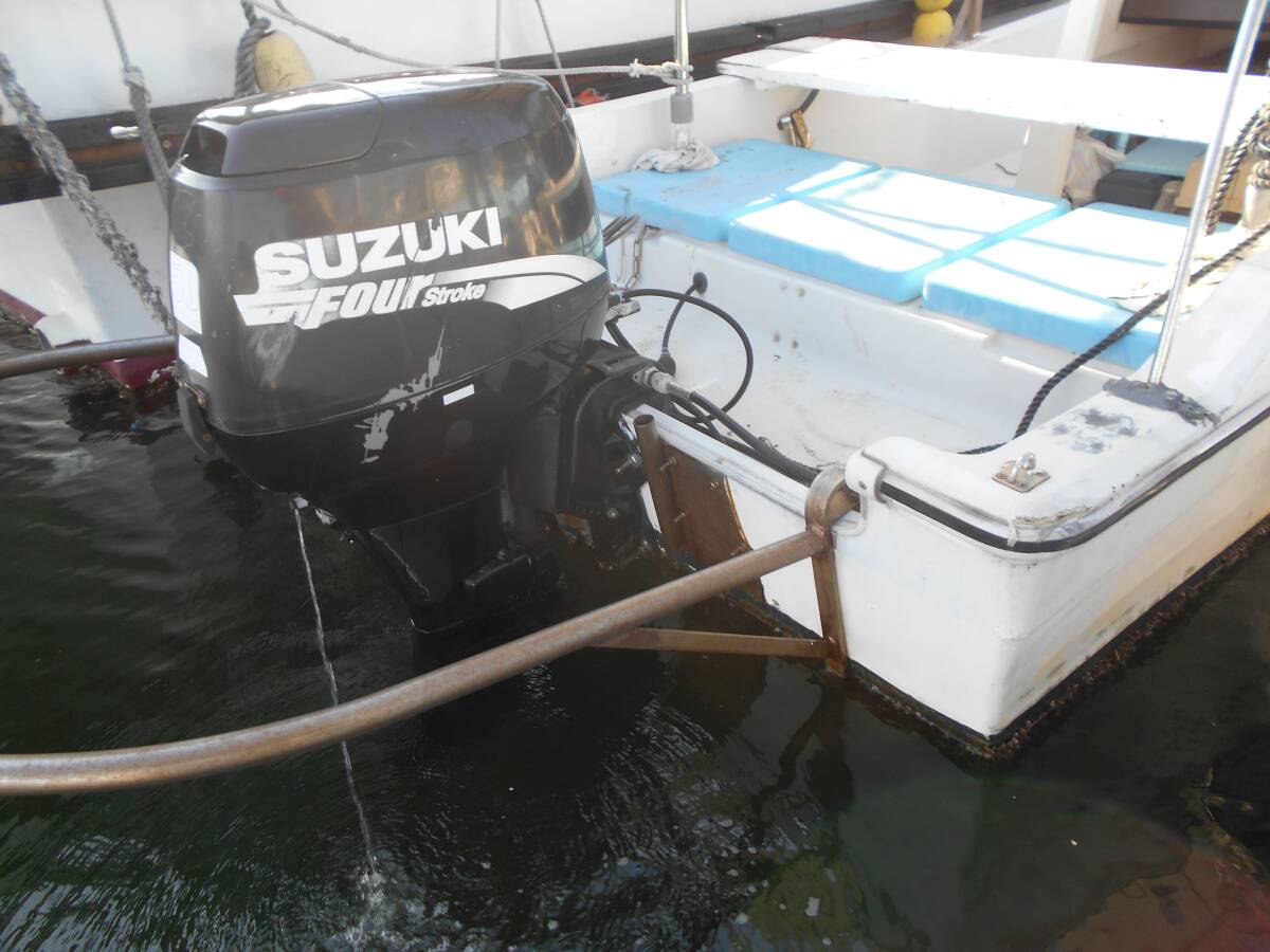 動画有 日産 アキプラ PW600TKⅡ20ft 5.37m×1.78m スズキ船外機 50馬力 DF50 平成17年 釣船 SUZUKI 香川から 引取限定or要運送手配(小型モーターボート ...