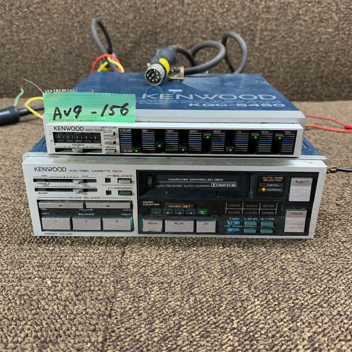 Yahoo!オークション - AV9-156 激安 カーステレオ KENWOOD KGC-5450 KX...