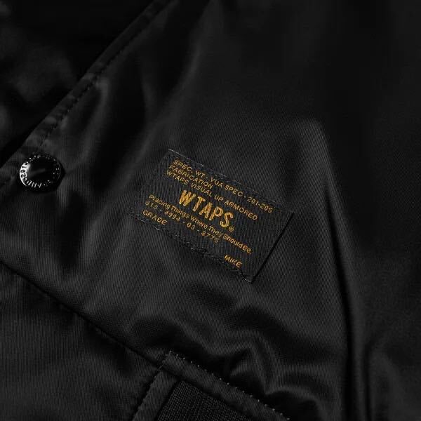 ラスト出品 L WTAPS TEAM JACKET NYLON SATIN BLACK DESCENDANT ラスト出品 L WTAPS TEAM JACKET NYLON SATIN BLACK DESCENDANT