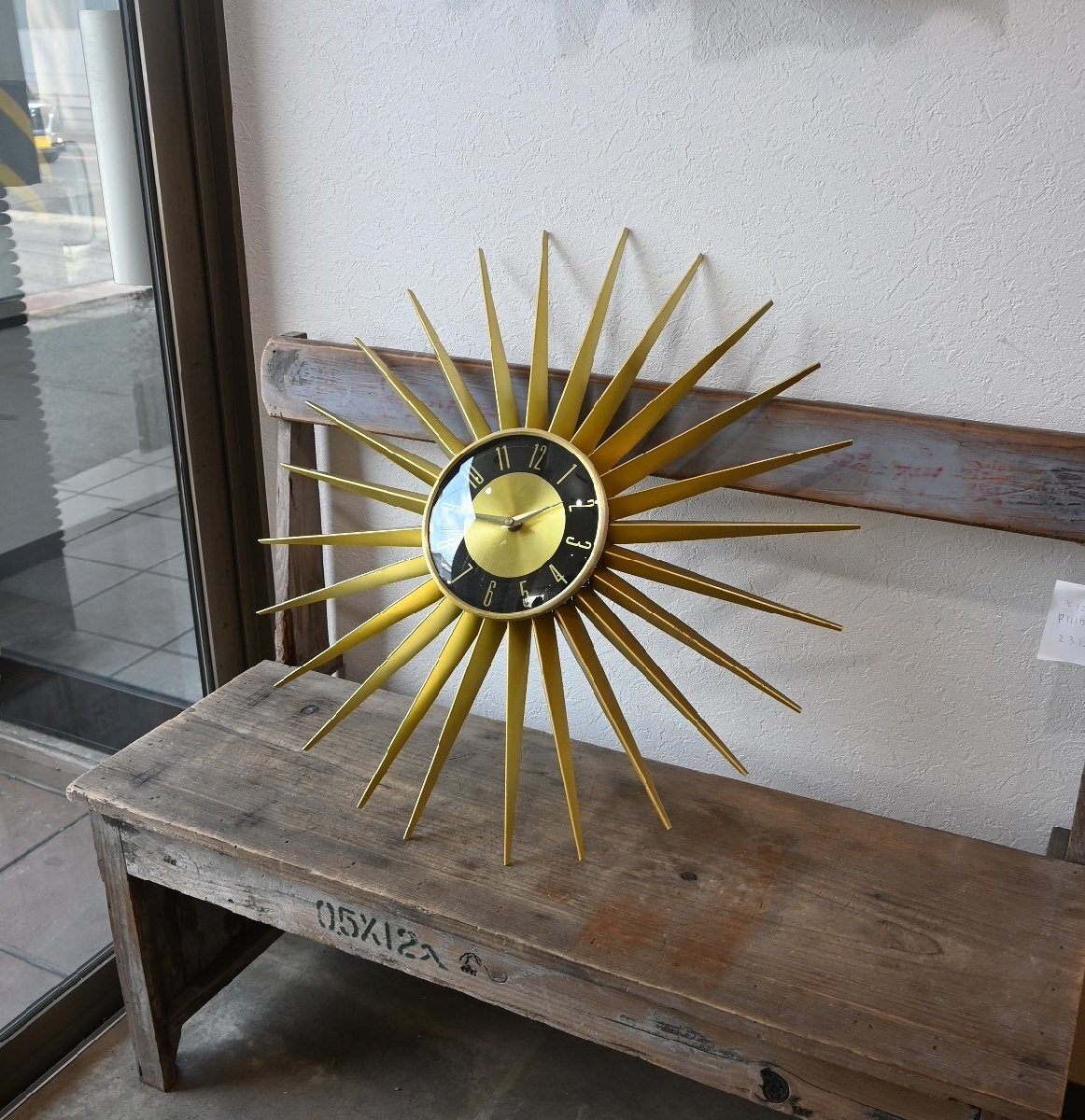 Yahoo!オークション - ミッドセンチュリー サンバーストクロック Emit...