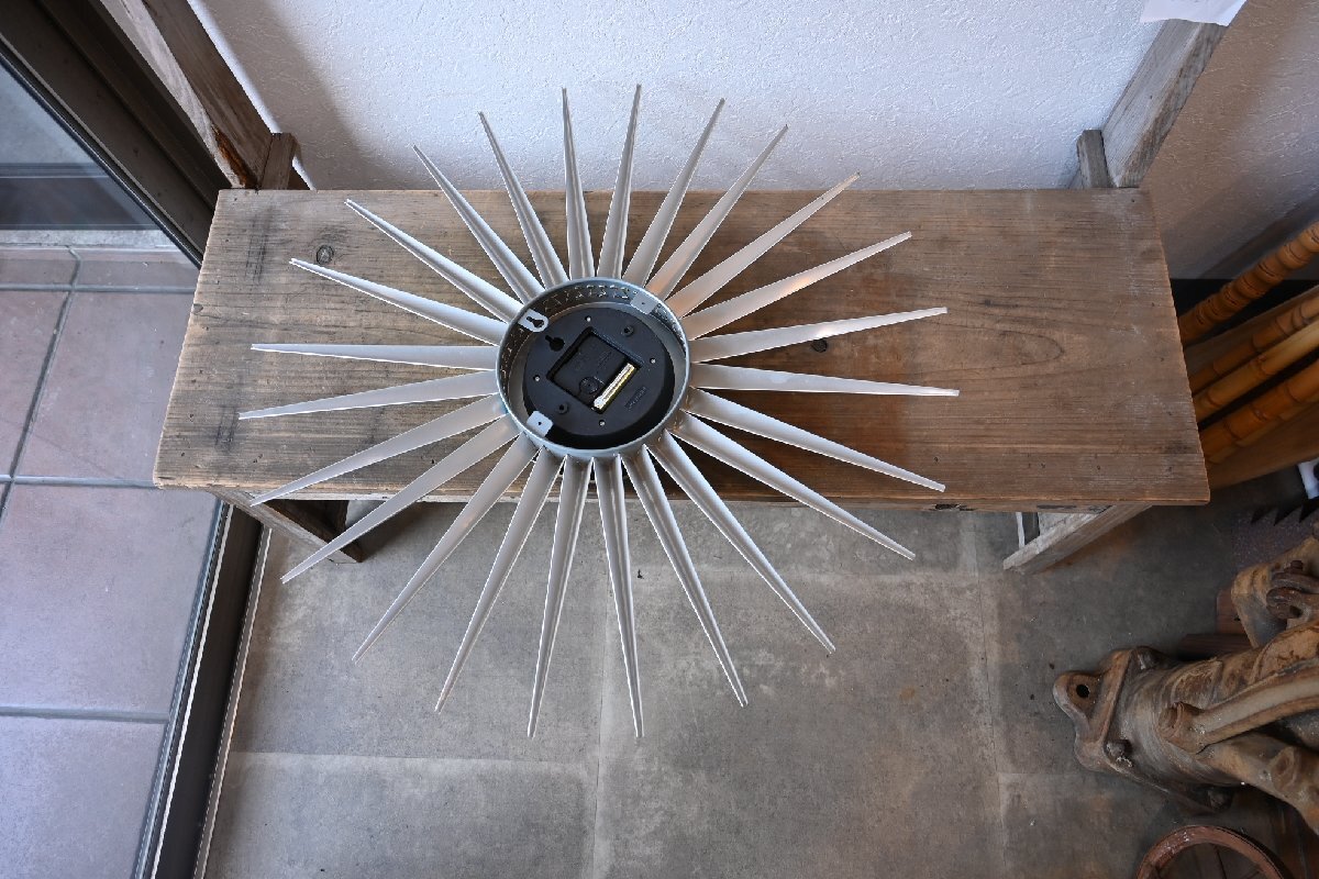 Yahoo!オークション - ミッドセンチュリー サンバーストクロック Emit...