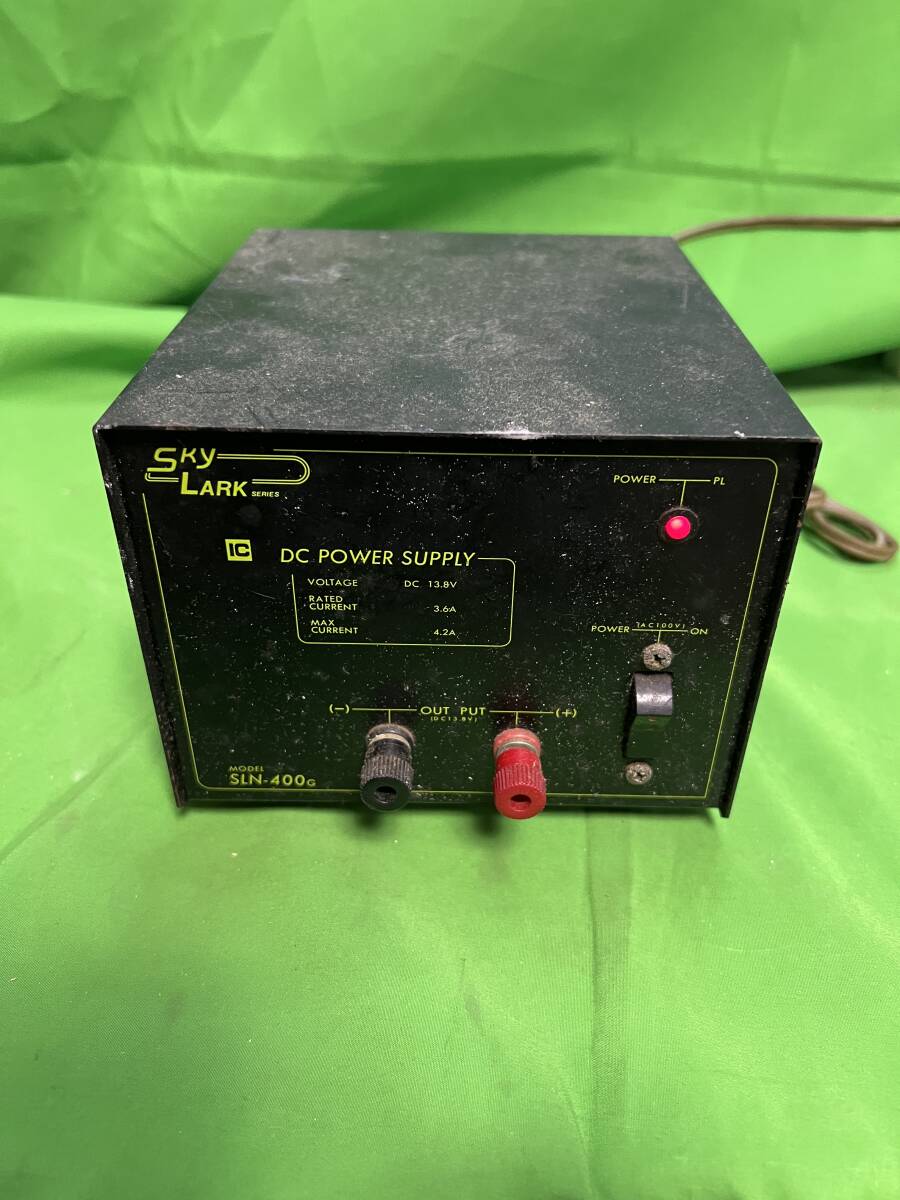 Yahoo!オークション - DC電源 13.8V Max4.2A Sky Lark SLN-400G 直流 ...
