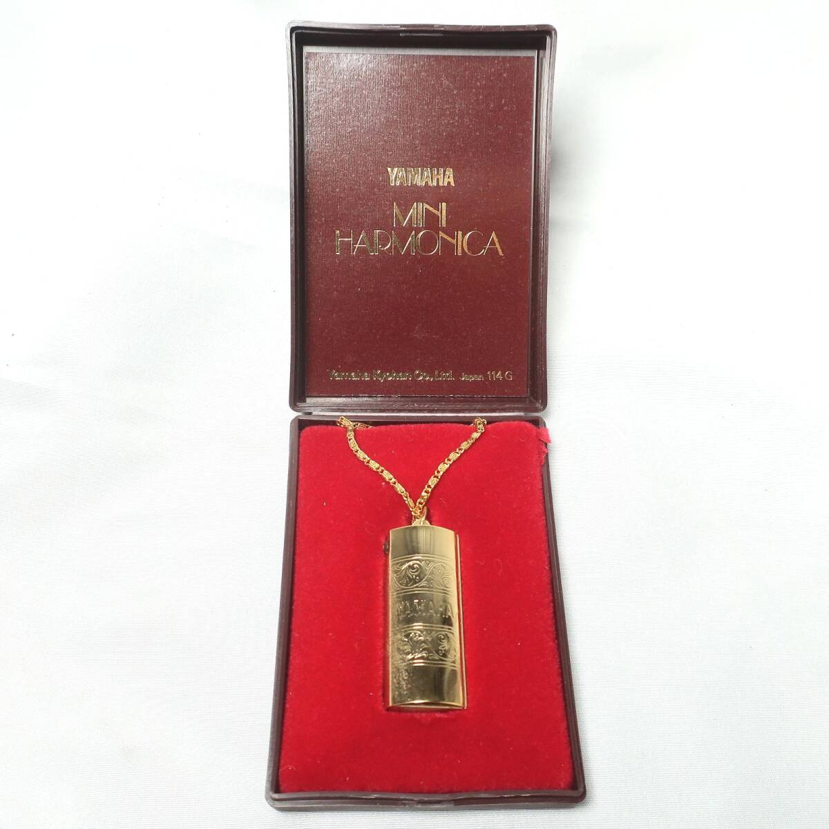 Yahoo!オークション - YAMAHA mini ハーモニカ 114G ゴールドカラー ケ...