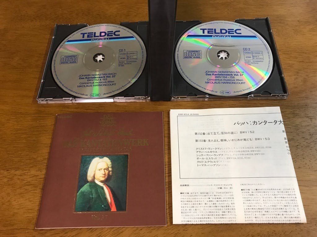 Yahoo!オークション - Y6/2枚組CD バッハ カンタータ大全集・37 第152...