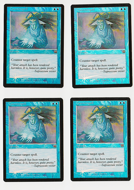 Yahoo!オークション - MTG 対抗呪文/Counterspell 英語版FOIL 4枚セッ...