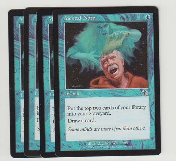Yahoo!オークション - MTG 留意/Mental Note 英語版4枚セット