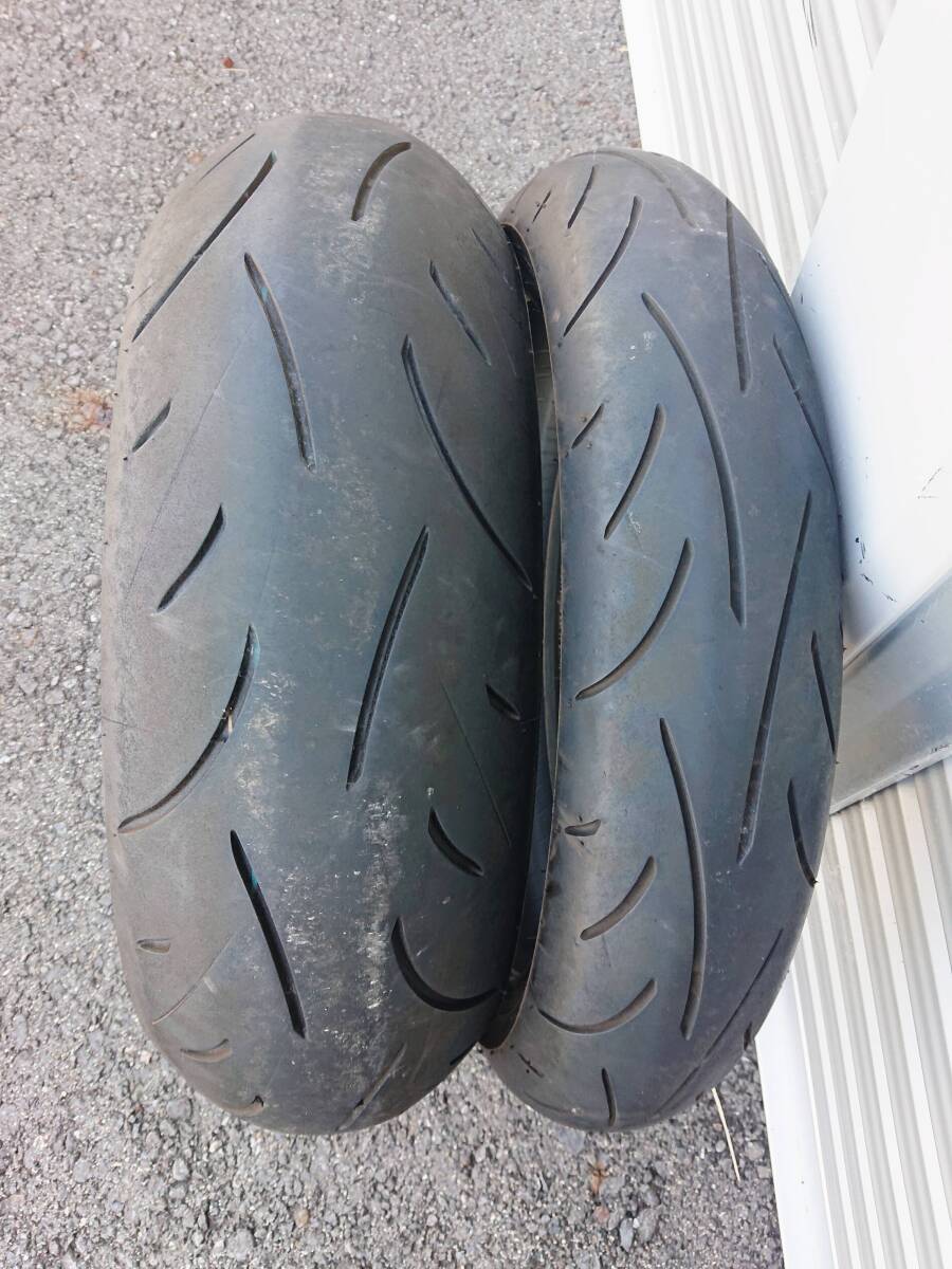 Yahoo!オークション - ダンロップ スポーツマックス D214 120/70R17 18...
