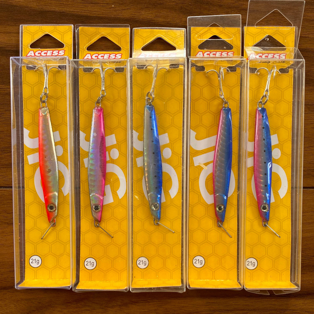 Yahoo!オークション - 送料無料 アクセス メタルジグ 21g 5色セット(3)...