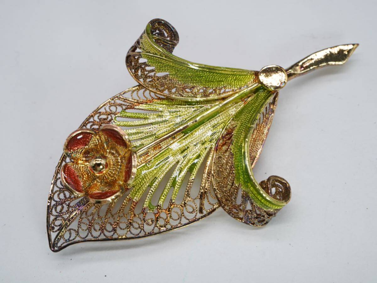 Yahoo!オークション - 【731】ヴィンテージ シルバー 925 花 ブローチ ...