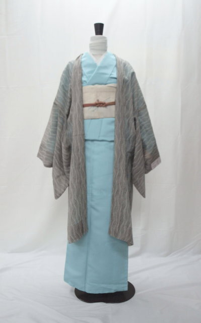 Yahoo!オークション - お仕立て上がり 0783 オーガンジー風 春夏長羽織...