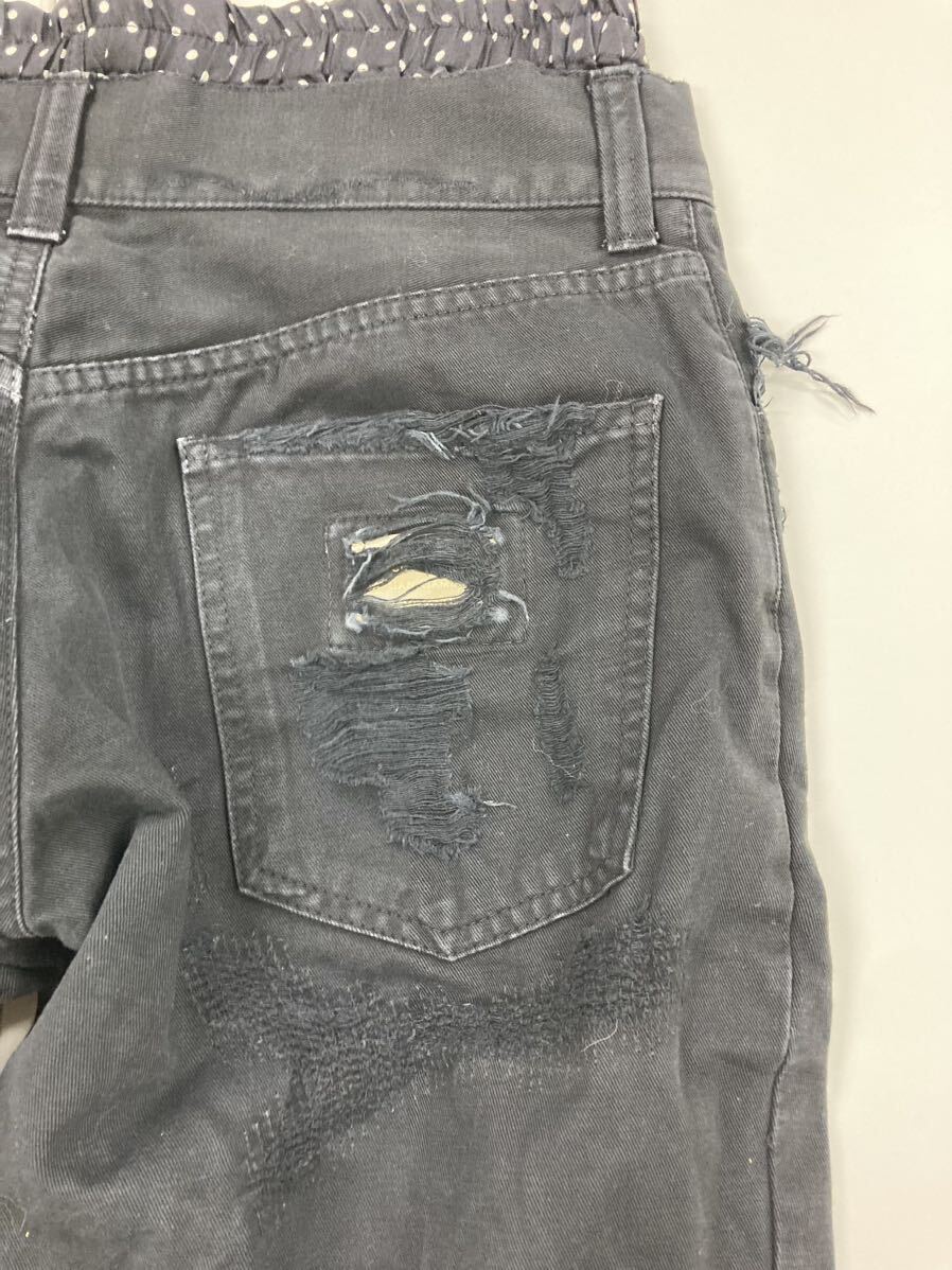 定価145950円 10SSブラックレイヤードクラッシュデニム プレート 定価145950円 10SSブラックレイヤードクラッシュデニム プレート