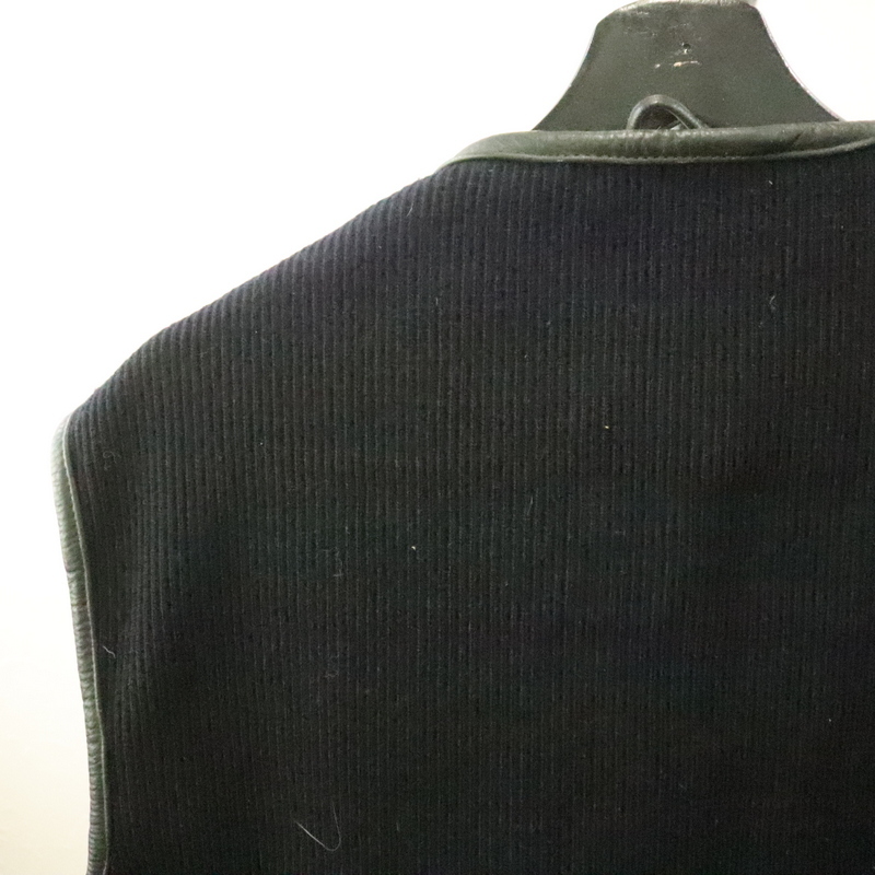 Yahoo!オークション - L816 90sビンテージ レザーベスト 1990年代製 表...