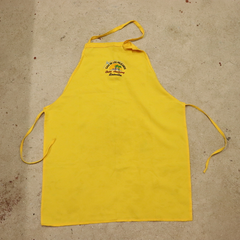 Yahoo!オークション - AP7 80sビンテージ エプロン 1980年代製 イエロ...