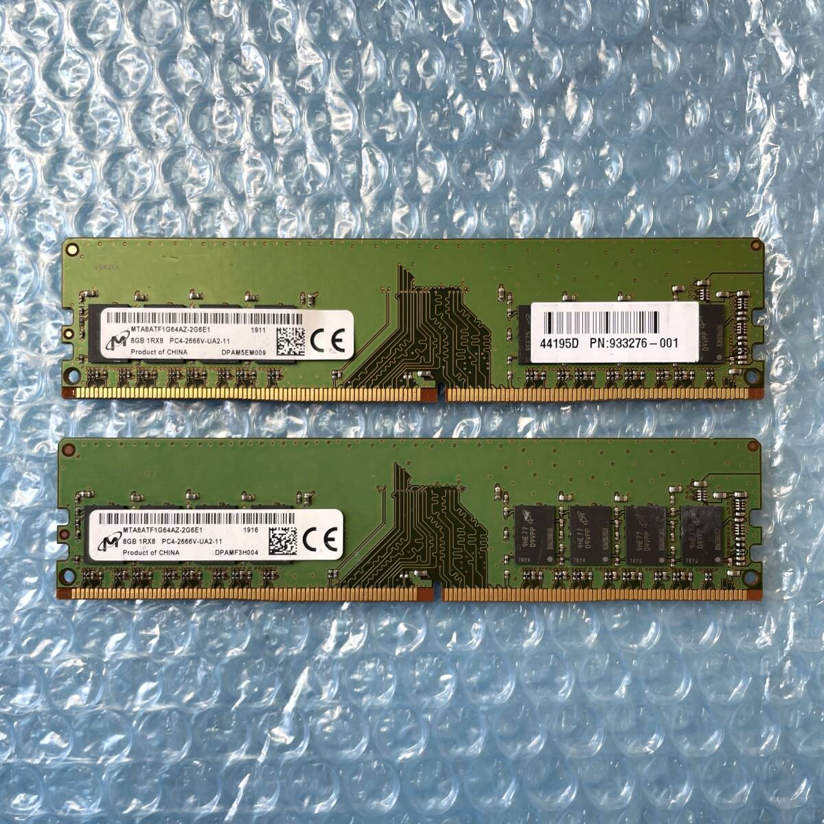 Yahoo!オークション - Micron 8GB×2枚 計16GB DDR4 PC4-2666V-UA2-11 ...