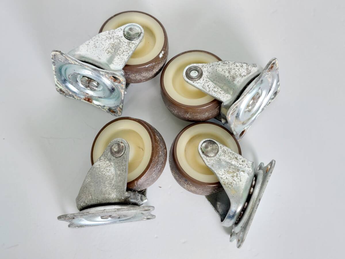 Yahoo!オークション - ハンマーキャスター×4本/420G-UR38⌒ ⌒取付高5...