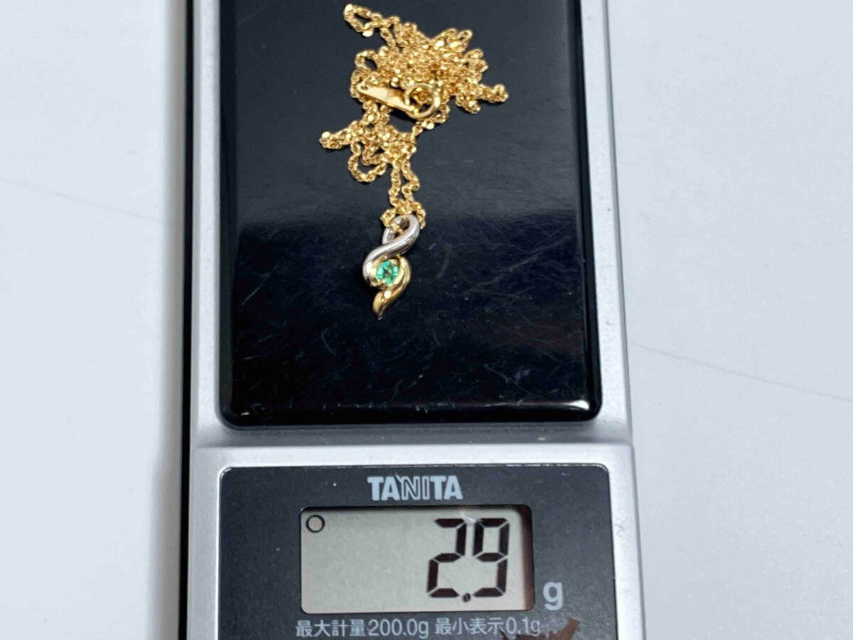 Yahoo!オークション - Pt900 K18 40㎝ デザインネックレス コンビ 総重...