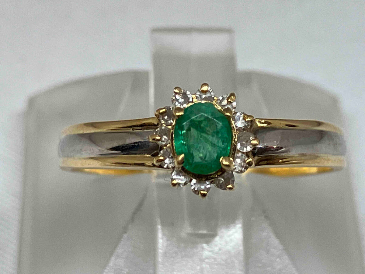 Yahoo!オークション - デザインリング Pt900 K18 8号 総重量約1.9g