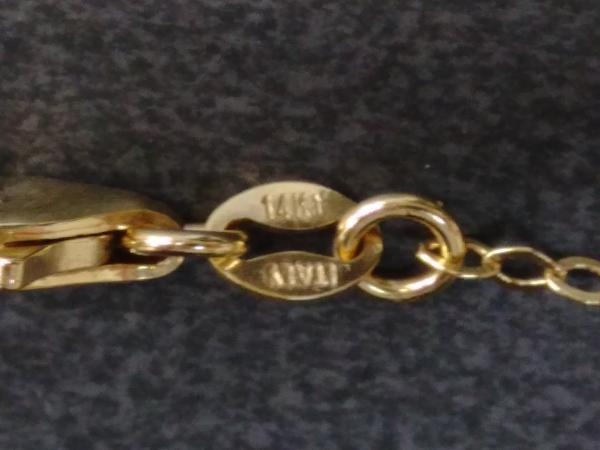 Yahoo!オークション - K14／585／14KT イエローゴールド 42.5cm 総重量...