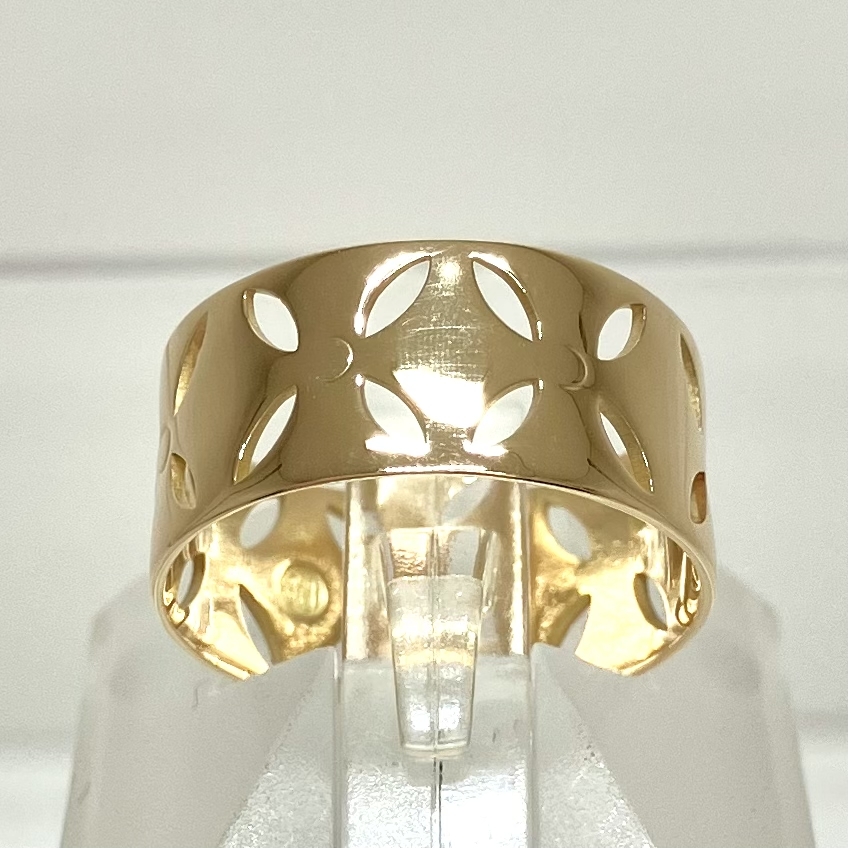 Yahoo!オークション - K18 #8 2.6g リング 指輪 イエローゴールド レデ...