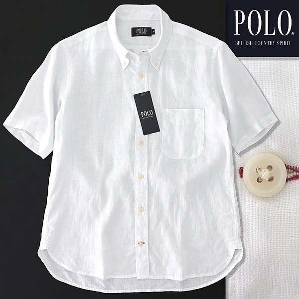Yahoo!オークション - 新品 POLO BCS ポロ 清涼 リネン シャンブレー ...