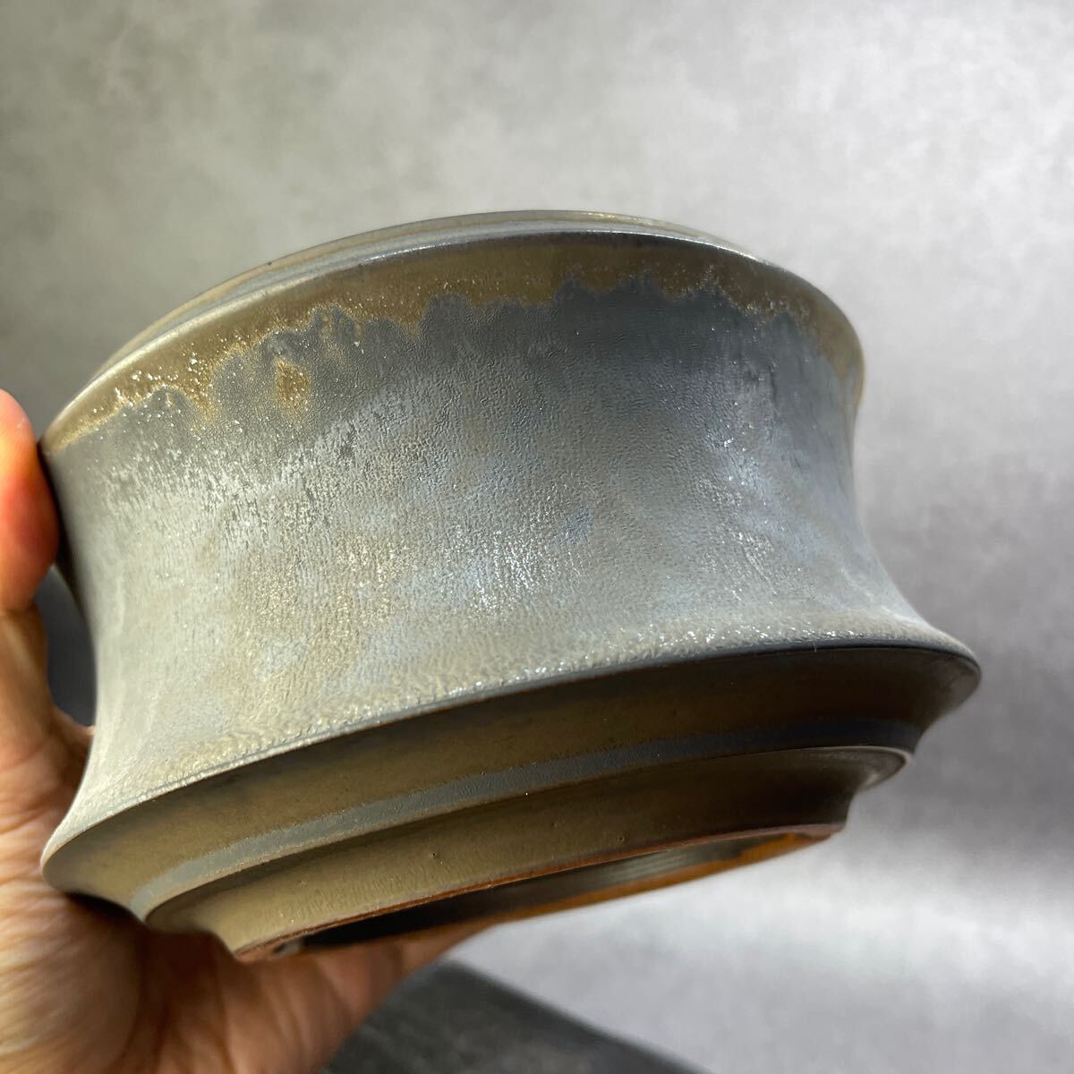 Yahoo!オークション - ス348 XL Hand Made 植木鉢 陶器 検（塊根植物 ...