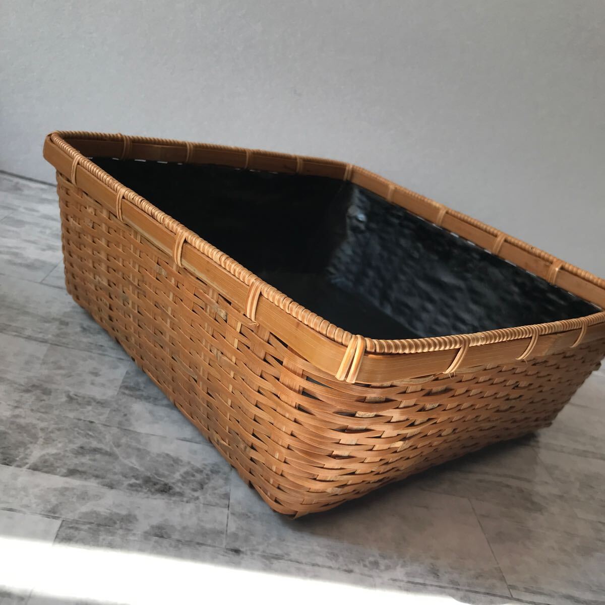 Yahoo!オークション - B133 松山籠 炭斗 【良品】 古道具 茶道具 アン...