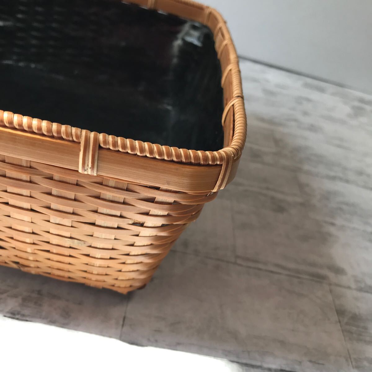 Yahoo!オークション - B133 松山籠 炭斗 【良品】 古道具 茶道具 アン...