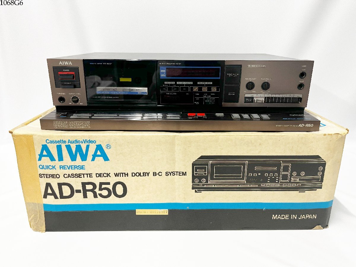 Yahoo!オークション - 通電OK AIWA アイワ AD-R50 STEREO CASSETTE DE...