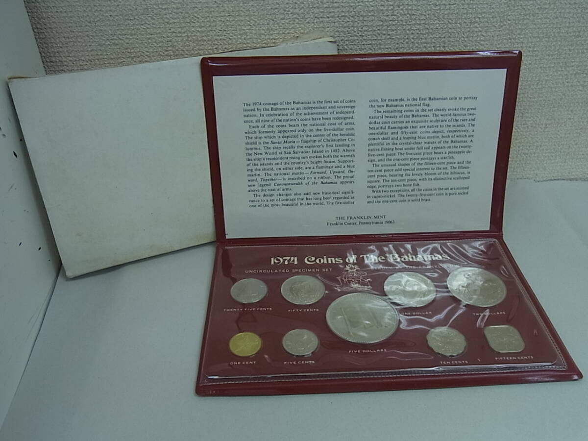 Yahoo!オークション - 160912K72-0922K-A4 バハマ 1974 Coins of The B...