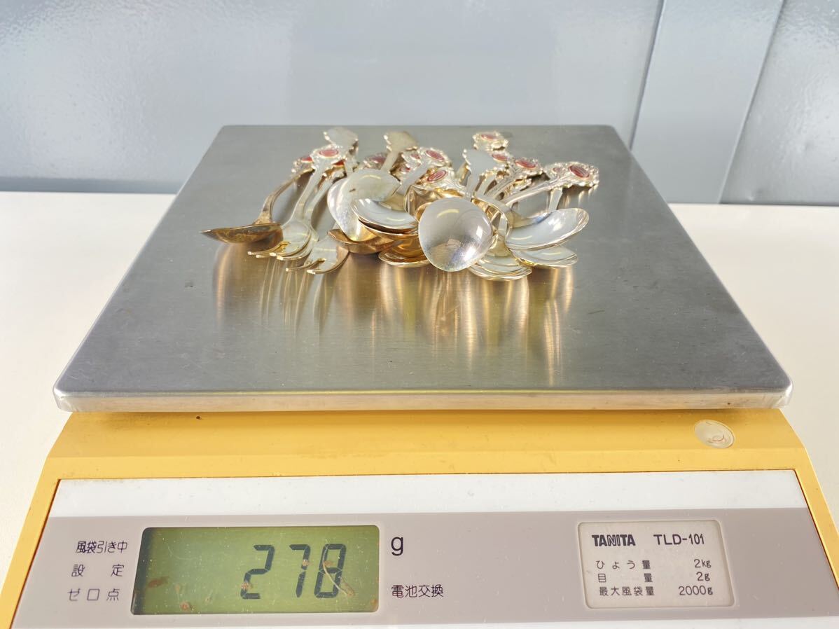 Yahoo!オークション - 計量済み 約278g スプーン まとめ18本 カトラリ...